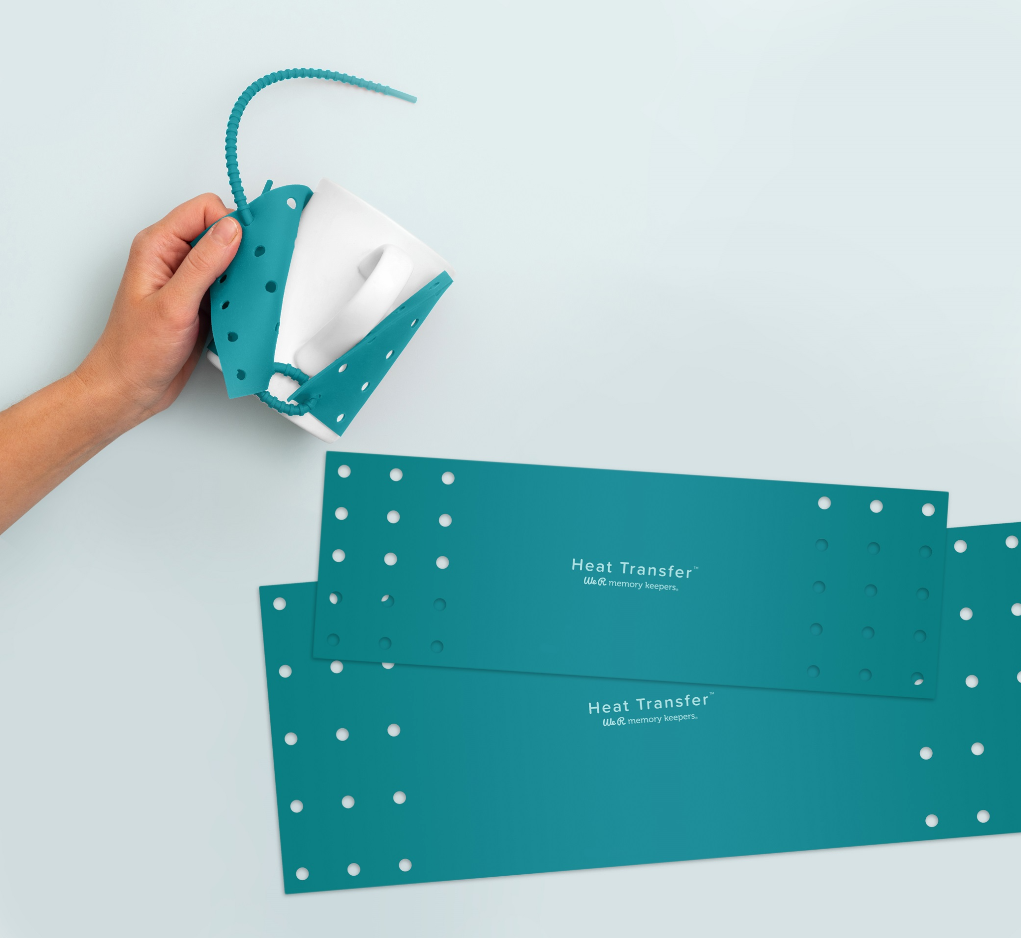 We R Memory Keepers Heat Transfer Silicone Wraps & Ties-Straight ...