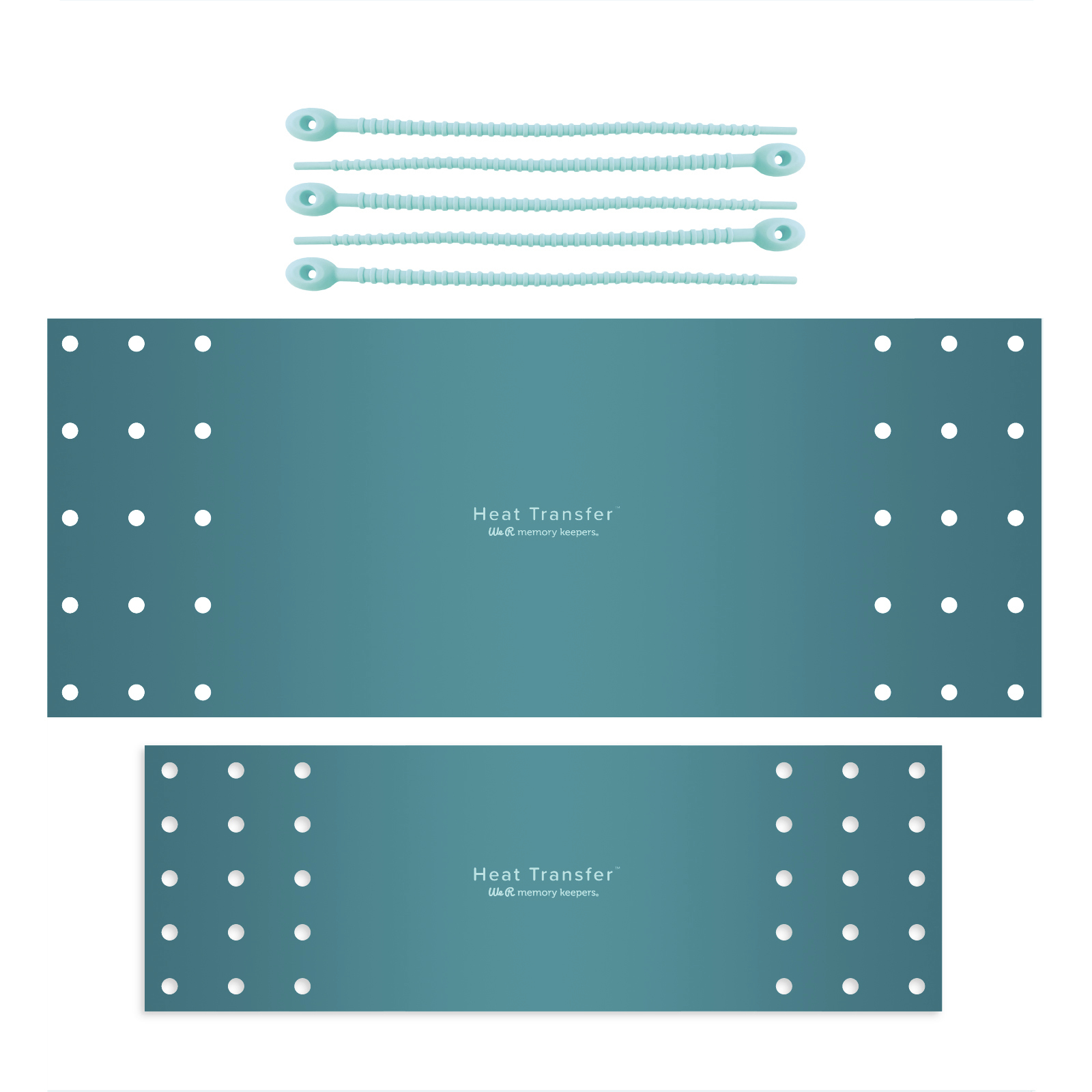 We R Memory Keepers Heat Transfer Silicone Wraps & Ties-Straight ...