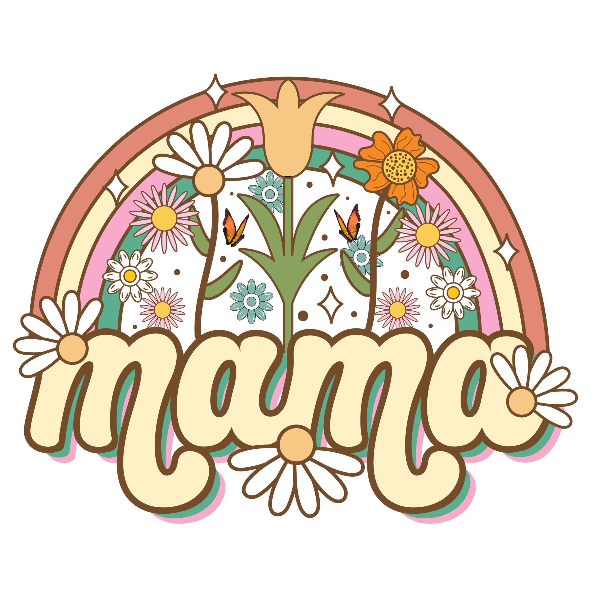 DTF "Mama" Retro - Silhouetteshop