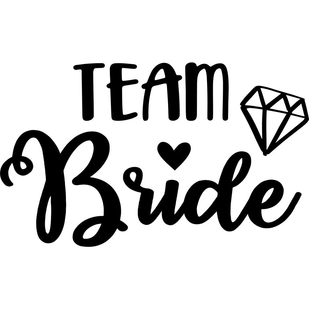 DTF "Team Bride & Team Groom" - Silhouetteshop