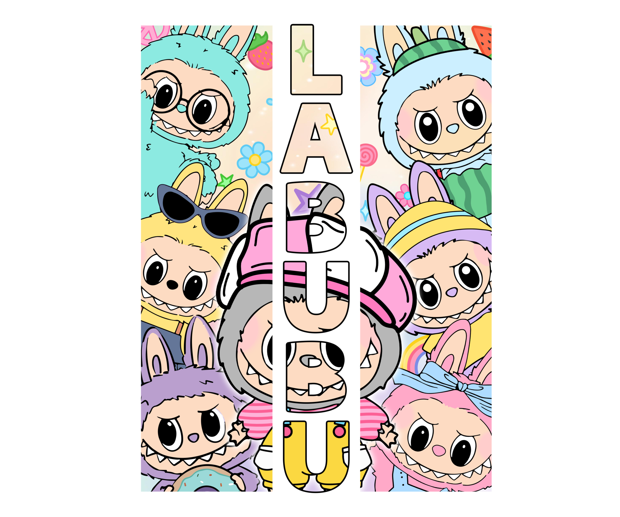 DTF Labubu Friends - Silhouetteshop