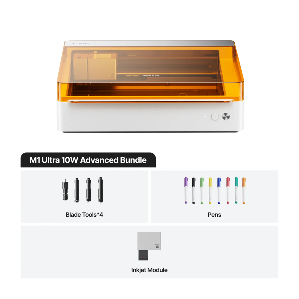 xTool M1 10W Ultra Advanced Bundle - Silhouetteshop
