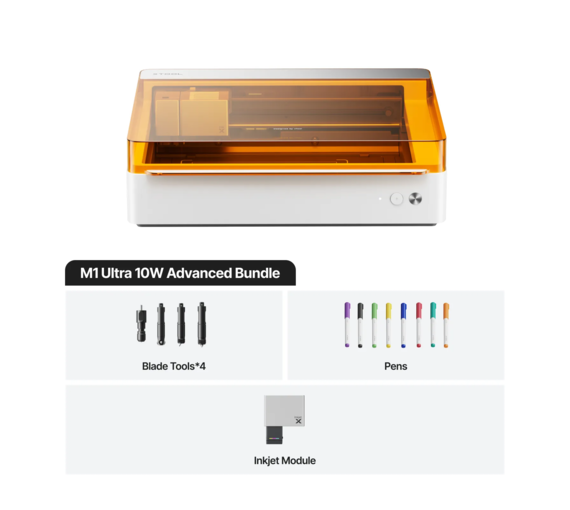 xTool M1 10W Ultra Advanced Bundle - Silhouetteshop
