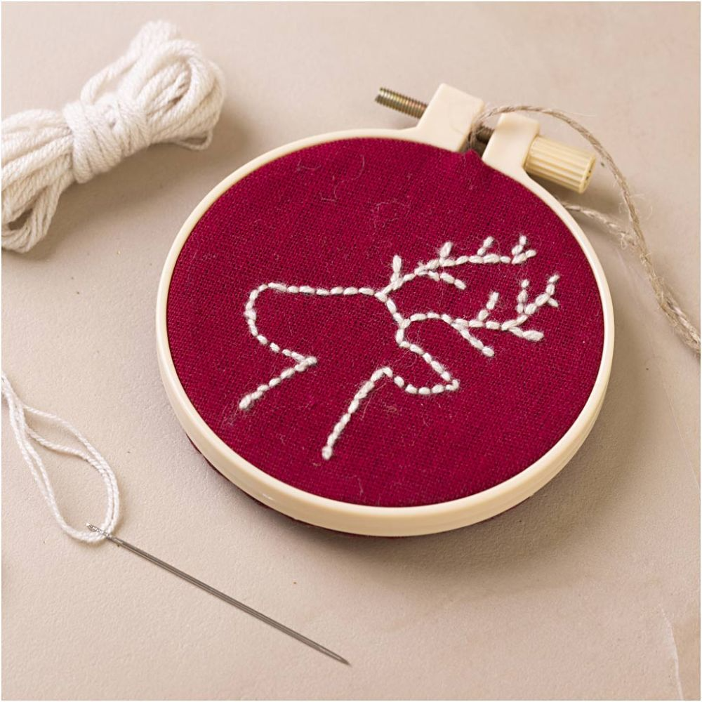 Mini Hobbyset Borduurwerk - Kerstman - Silhouetteshop