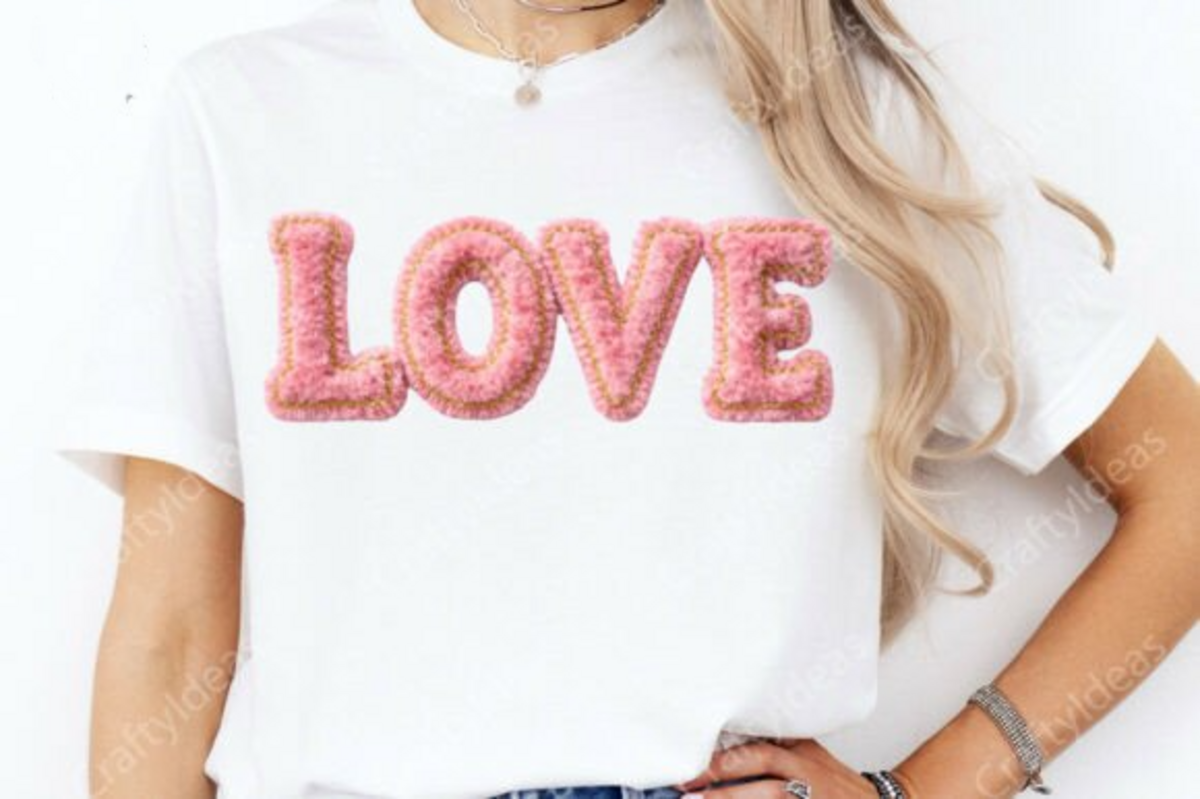 DTF "Faux Yarn LOVE" - Silhouetteshop