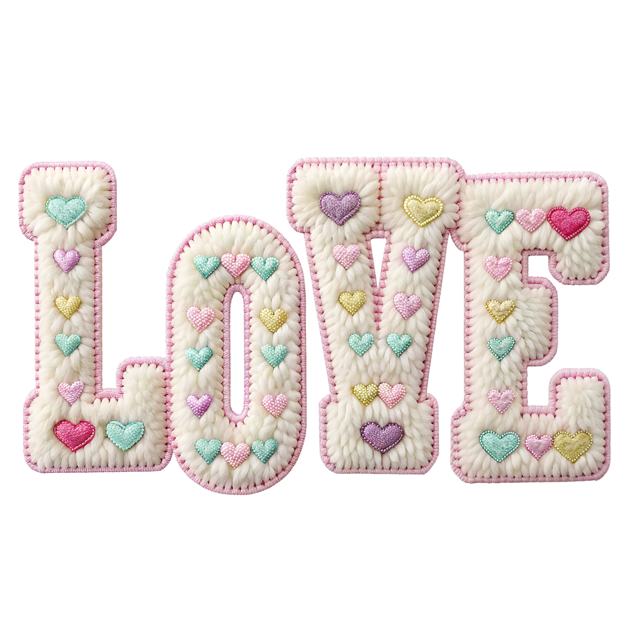 DTF "Faux Yarn VALENTINE LOVE" - Silhouetteshop