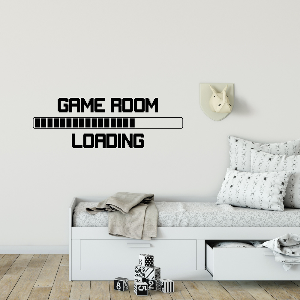 Muursticker Game room loading - Muursticker4sale
