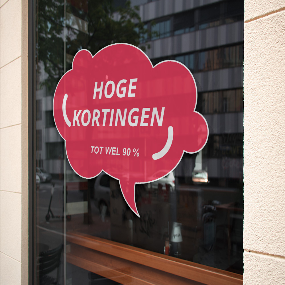 Sale wolk sticker - Muursticker4sale