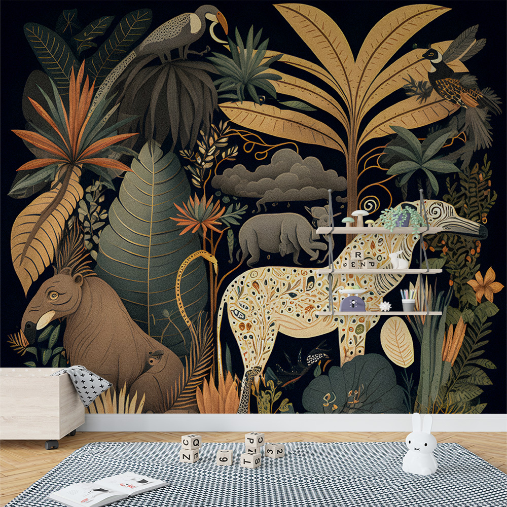 Jungle behang - Muursticker4sale