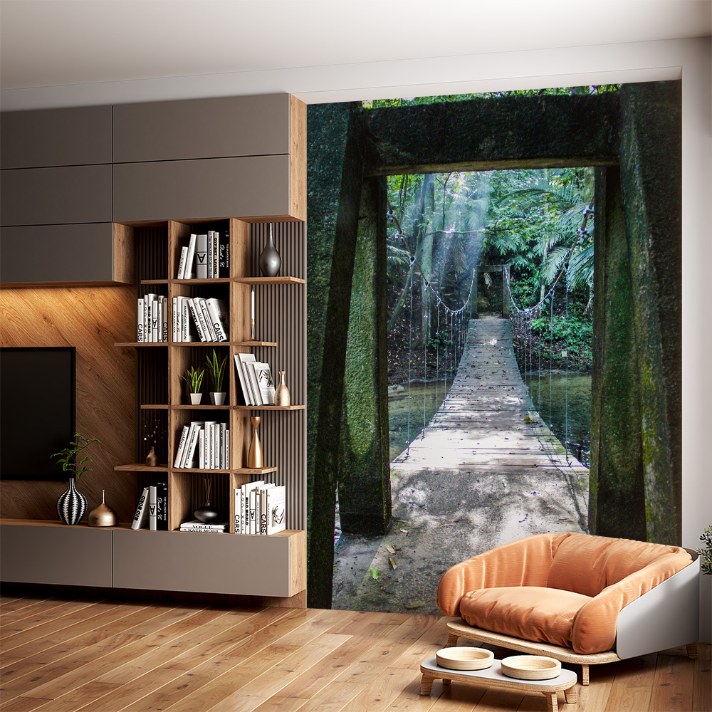 Behang Loop burg over het water - Muursticker4sale