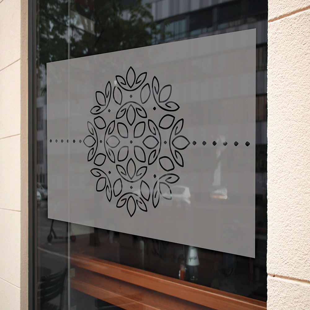 Raamfolie mandala - Muursticker4sale