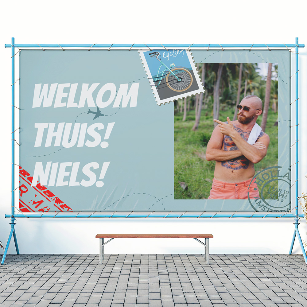 Eigen spandoek - Muursticker4sale