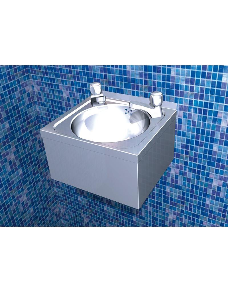 Double tap hand wash basin XS Model - INOX RVS FOR FOOD INDUSTRY