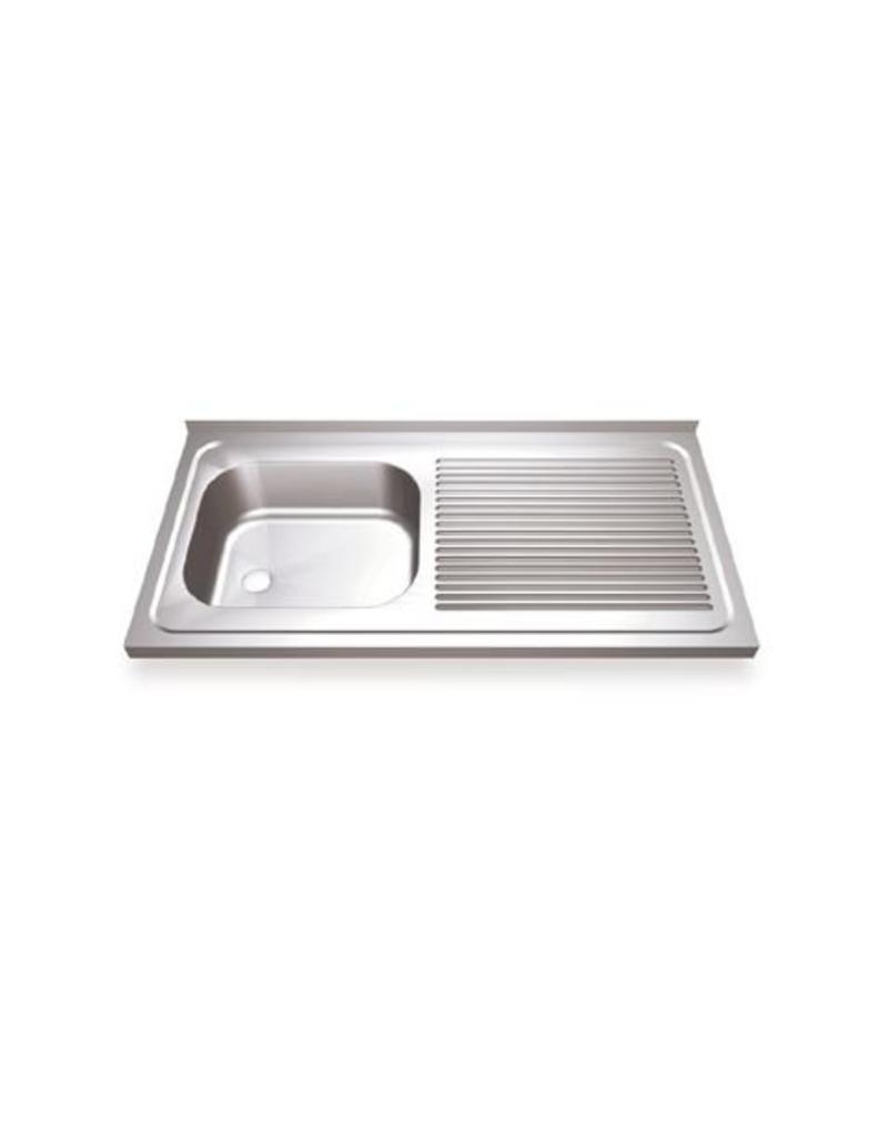 Sink Units Rectangular with right drainboard - INOX RVS FOR FOOD INDUSTRY