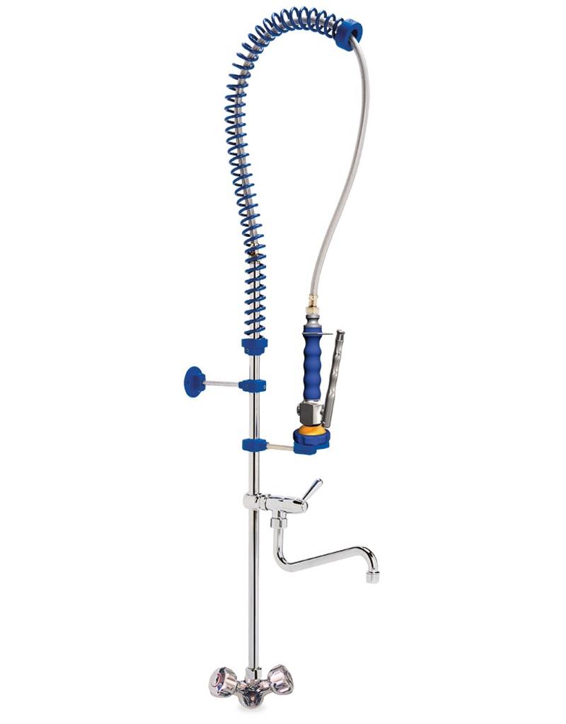 Pre-rinse shower: surface-mounted model with intermediate tap - inox ...