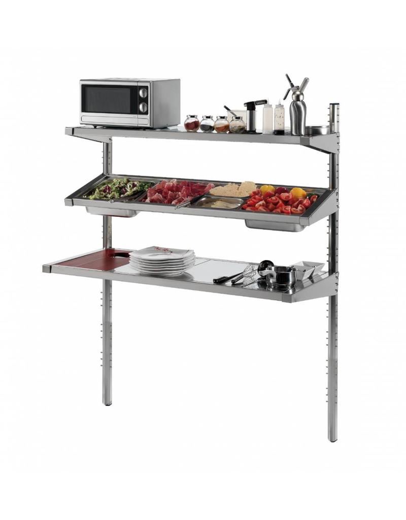 Standard wallfixed rack - INOX RVS FOR FOOD INDUSTRY