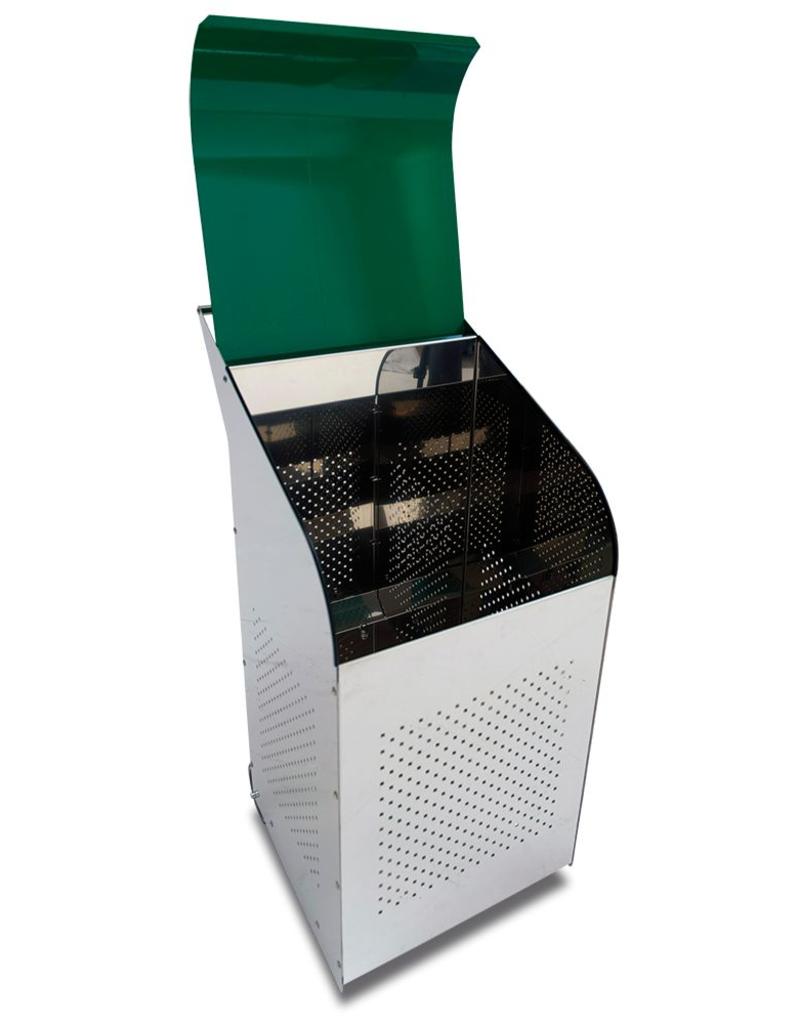 Recycling container in stainless steel - INOX RVS FOR FOOD INDUSTRY