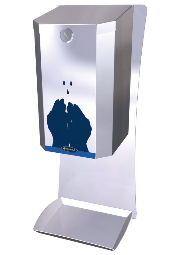 Electronically-operated stainless steel dispenser of hydroalcoholicgel ...