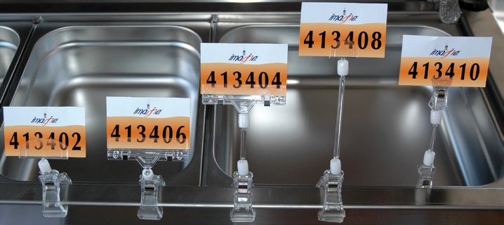Price-holder clamps - INOX RVS FOR FOOD INDUSTRY