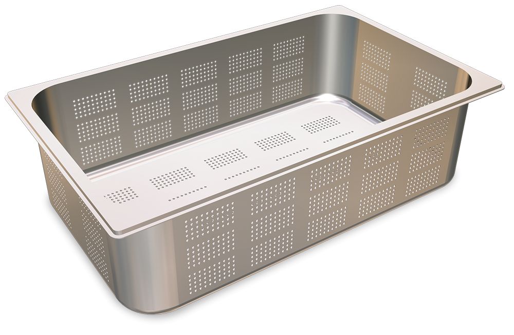 Perforated GN containers - Model 1/1 - INOX RVS FOR FOOD INDUSTRY