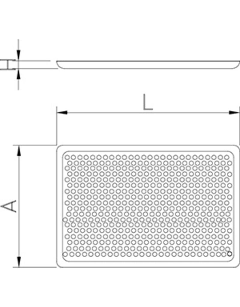 Perforated baking tray - INOX RVS FOR FOOD INDUSTRY