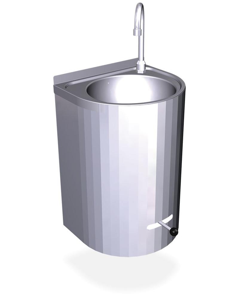 Wasbak met hendel - INOX-RVS.COM