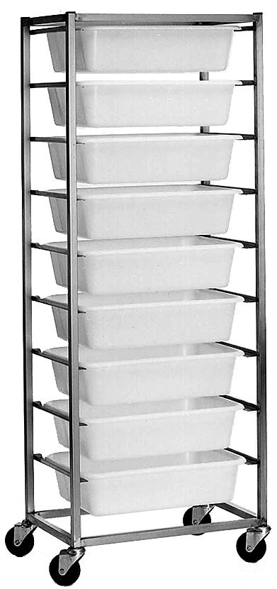 Resource tower with 9 bins - INOX RVS FOR FOOD INDUSTRY