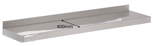 Muurschabben verstelbaar 400mm diepte in inox - INOX-RVS.COM