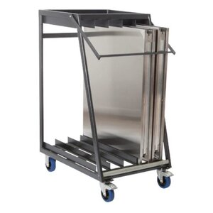 Trolley for the folding tables - INOX RVS FOR FOOD INDUSTRY
