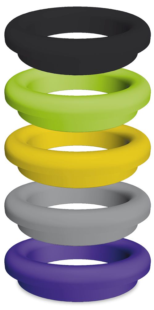 Colored ring in synthetic material for waste chuting - INOX RVS FOR ...