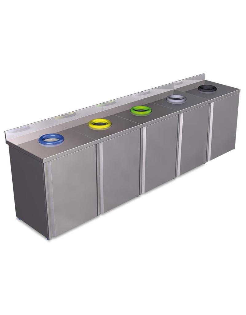 Colored ring in synthetic material for waste chuting - INOX RVS FOR ...