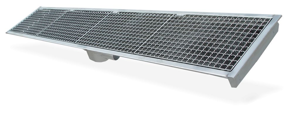 Long drain grate - INOX RVS FOR FOOD INDUSTRY