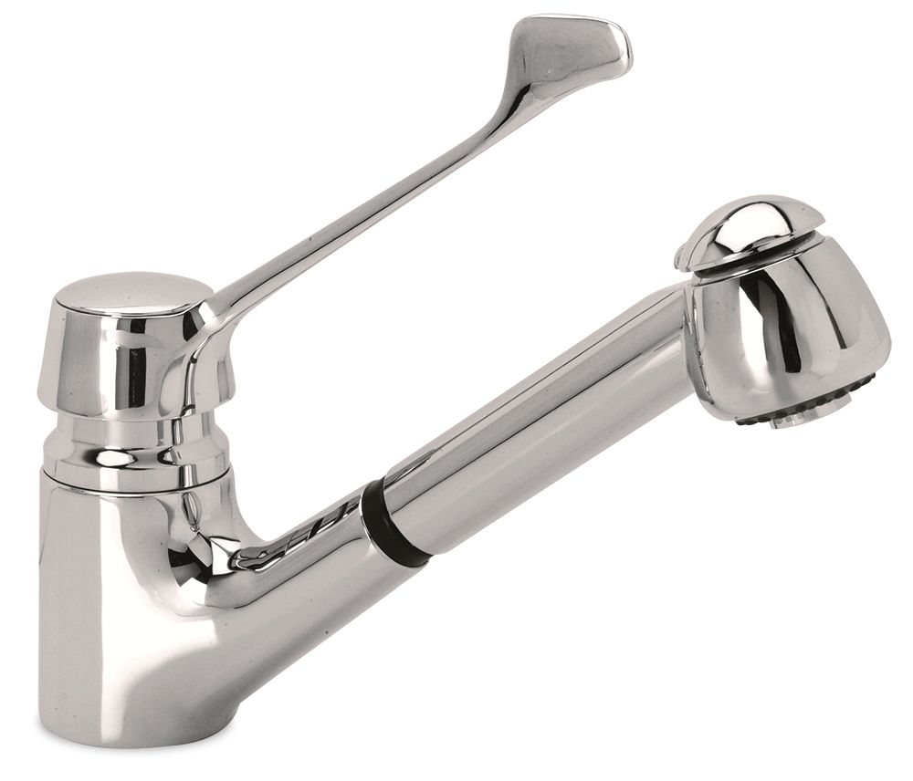 Mixer tap with elbow control - INOX RVS FOR FOOD INDUSTRY
