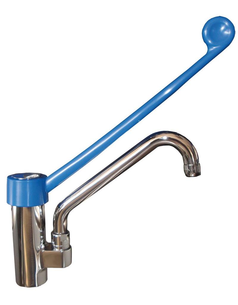Mixer tap with elbow operation - INOX RVS FOR FOOD INDUSTRY