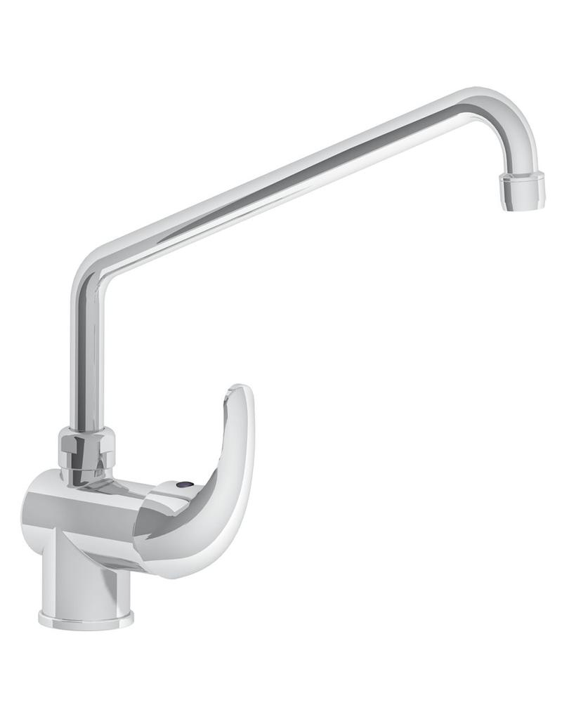 Mixer tap with raised outlet - INOX RVS FOR FOOD INDUSTRY