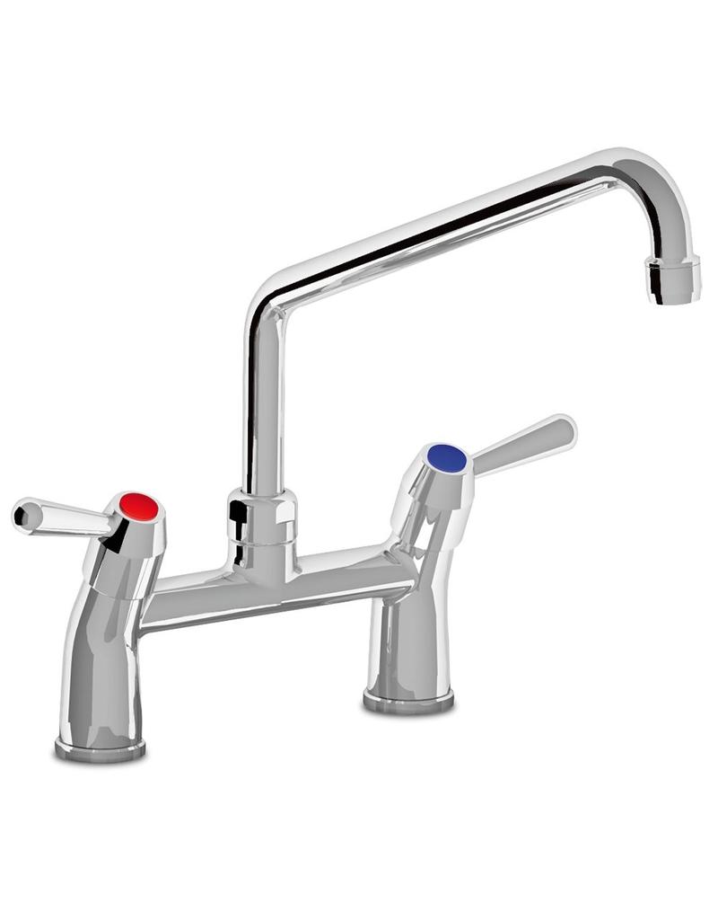 Tap with two handles - INOX RVS FOR FOOD INDUSTRY