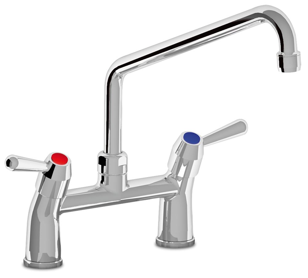 Tap with two handles - INOX RVS FOR FOOD INDUSTRY