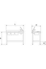 Bartender table - INOX RVS FOR FOOD INDUSTRY