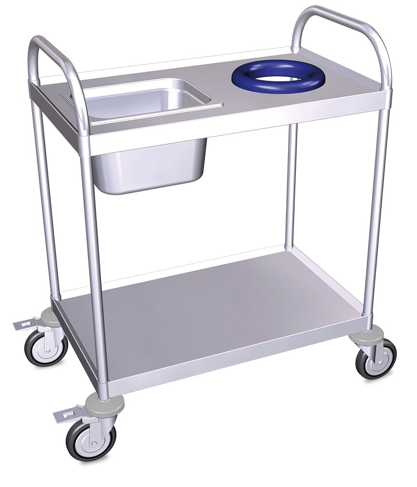 Collection trolley - INOX RVS FOR FOOD INDUSTRY
