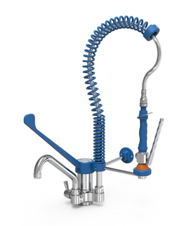 Pre-rinse shower : single hole model with elbow control - low model ...