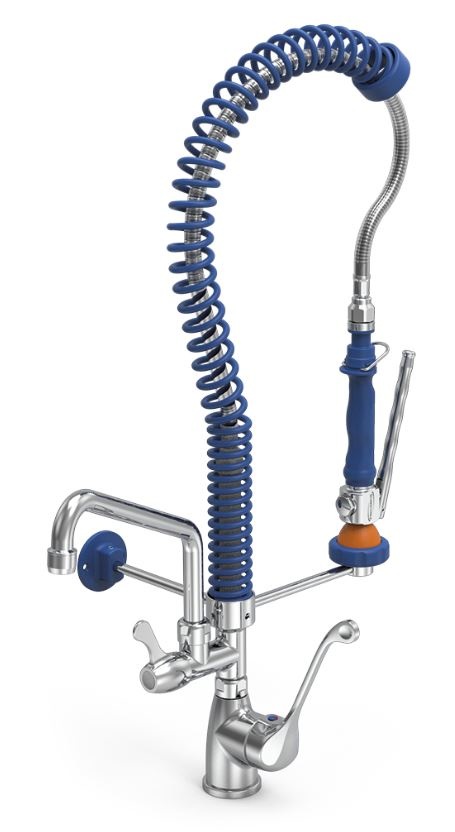 Pre-rinse shower with tray filling without wall mounting - INOX RVS FOR ...