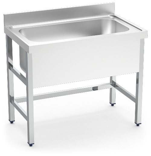 Spoelbak met grote capaciteit - INOX-RVS.COM