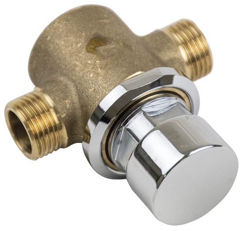 Push button water tap MM 1/2" - INOX RVS FOR FOOD INDUSTRY