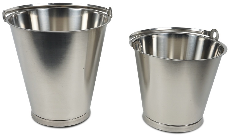 Bucket in stainless steel - INOX RVS FOR FOOD INDUSTRY
