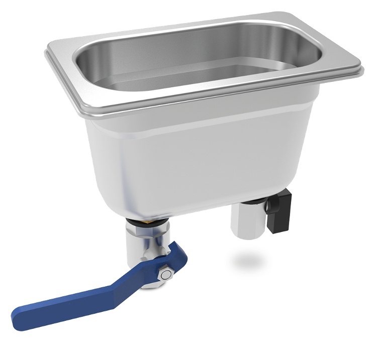 Built-in ice scoop washer 176x108x151 mm - INOX RVS FOR FOOD INDUSTRY