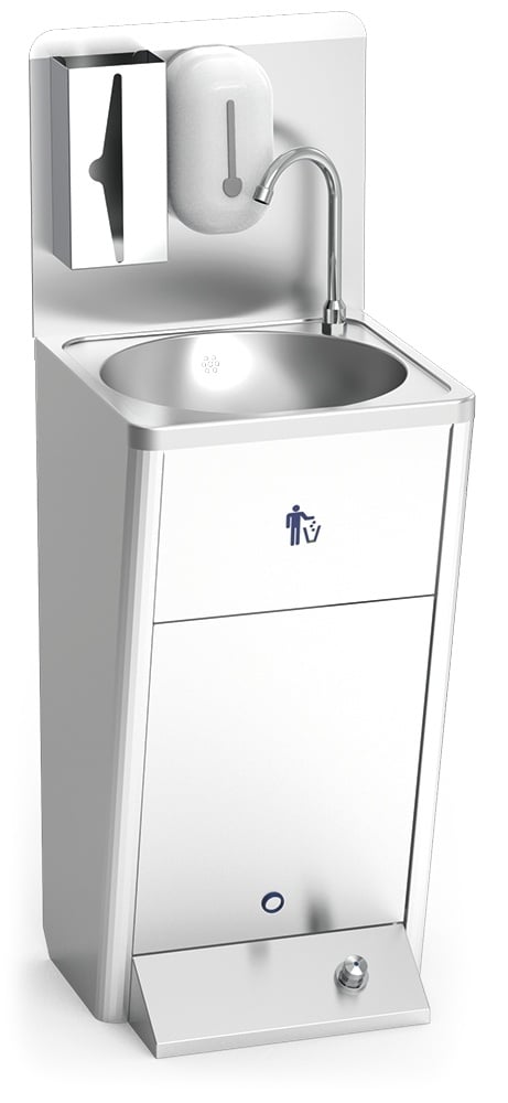 Hand wash Furniture with waste bin - inox-rvs.com - INOX RVS FOR FOOD ...