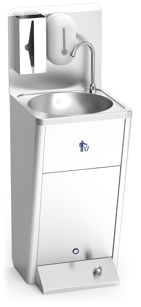 Hand wash Furniture with waste bin - inox-rvs.com - INOX RVS FOR FOOD ...