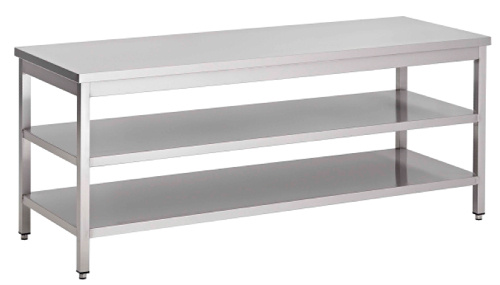 Work tables 700mm depth 2 lower shelves length from 700 to 2900mm ...