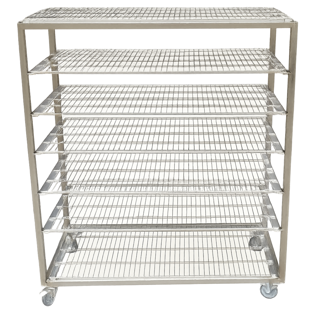 Bread trolley stainless steel - INOX RVS FOR FOOD INDUSTRY