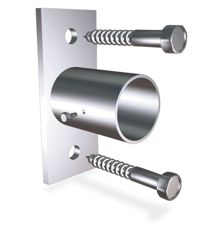 Side support for pipes - INOX RVS FOR FOOD INDUSTRY